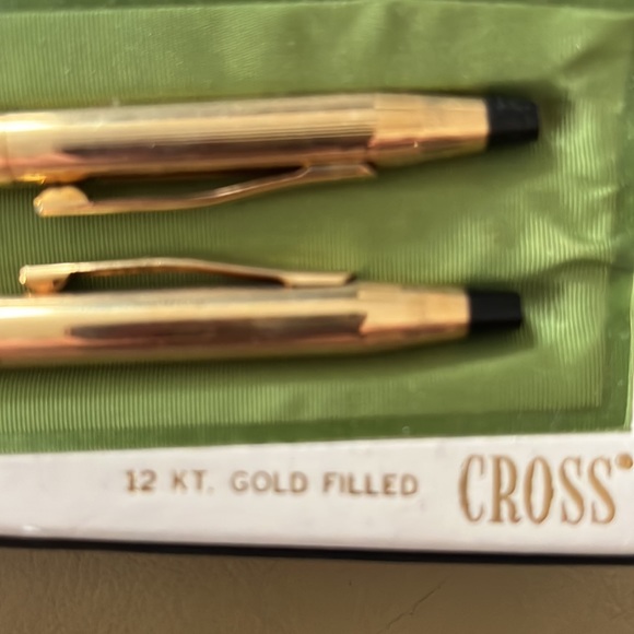 Cross | Office | Vintage Cross Pen And Pencil Set 2k Gold Plated | Poshmark